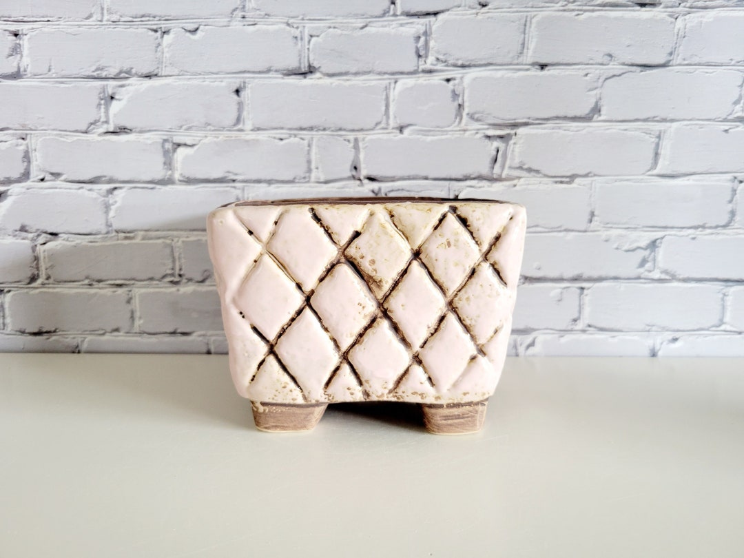 6 Square Hand Crafted Ceramic Pot for Succulents and Cacti Pink - Etsy