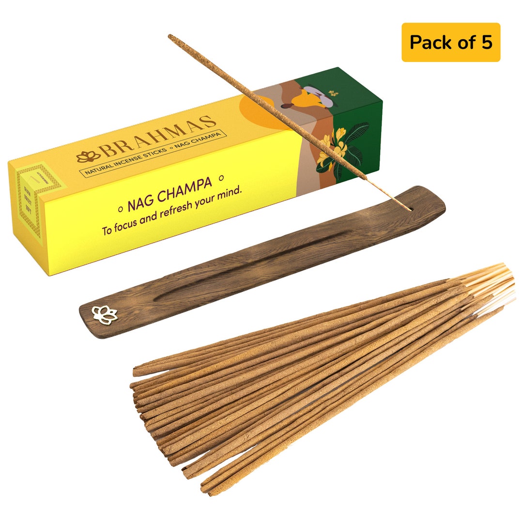 NAG CHAMPA Incense Sticks With Holder 20 X 3 Sticks Pack of 5 - Etsy