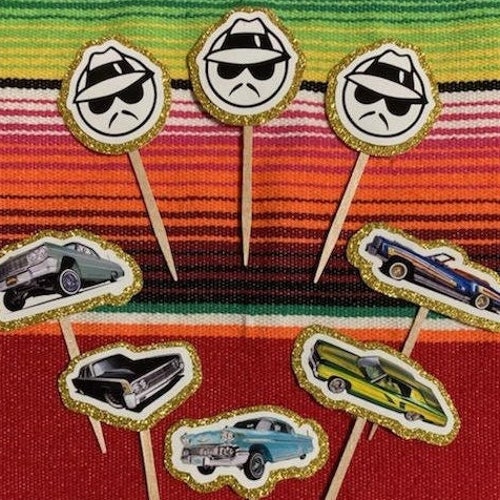 Lowrider Mi Vida Loca Cupcake Toppers Lowrider Theme Party - Etsy
