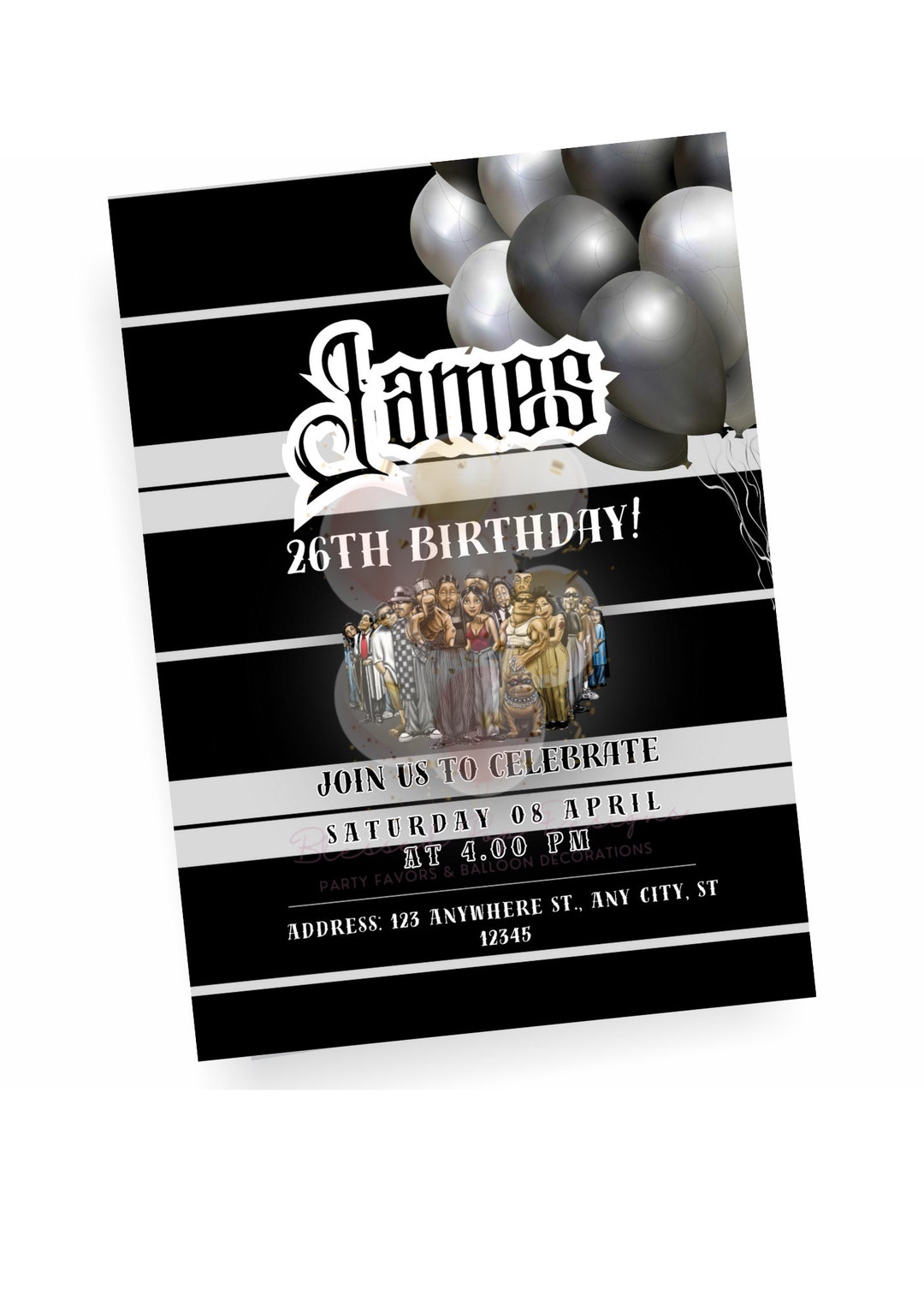Homies Theme DIGITAL Invitation - Etsy