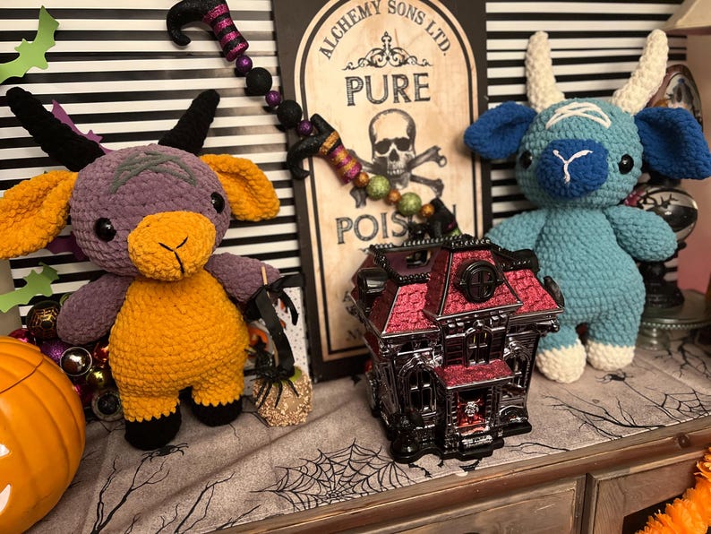 Crochet Baphomet Plushie Goat-pagan,wiccan Decor,gothic Gift,creepy ...