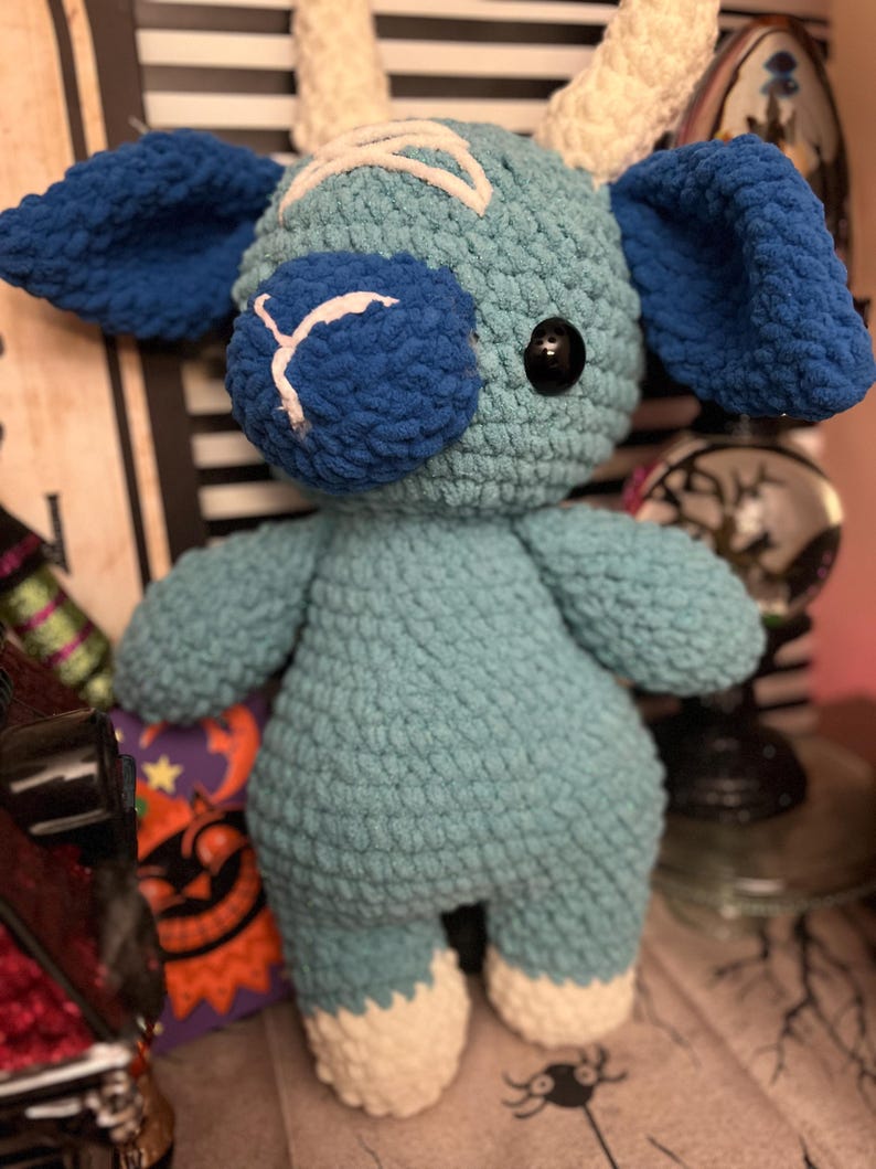 Crochet Baphomet Plushie Goat-pagan,wiccan Decor,gothic Gift,creepy ...