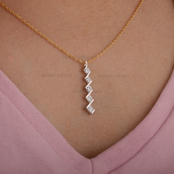 Zig Zag Necklace - Etsy