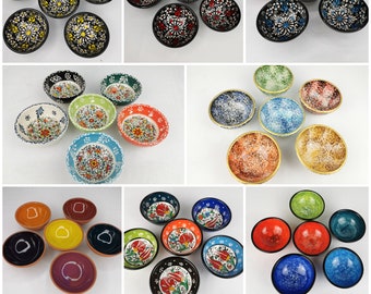 Small Ceramic Bowls Set of 6 Snack Bowls for Tapas Dessert - Etsy UK