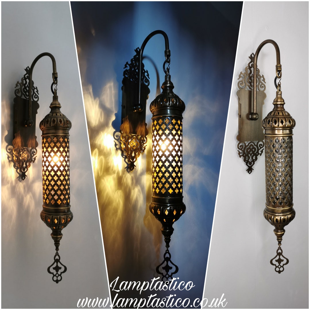 Free UK/EU Led Bulb, Turkish Wall Sconce Lamp, Moroccan Wall Lamps ...