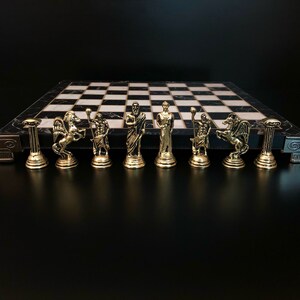 Handcrafted Metal Casting Chess Set With a Board - Etsy