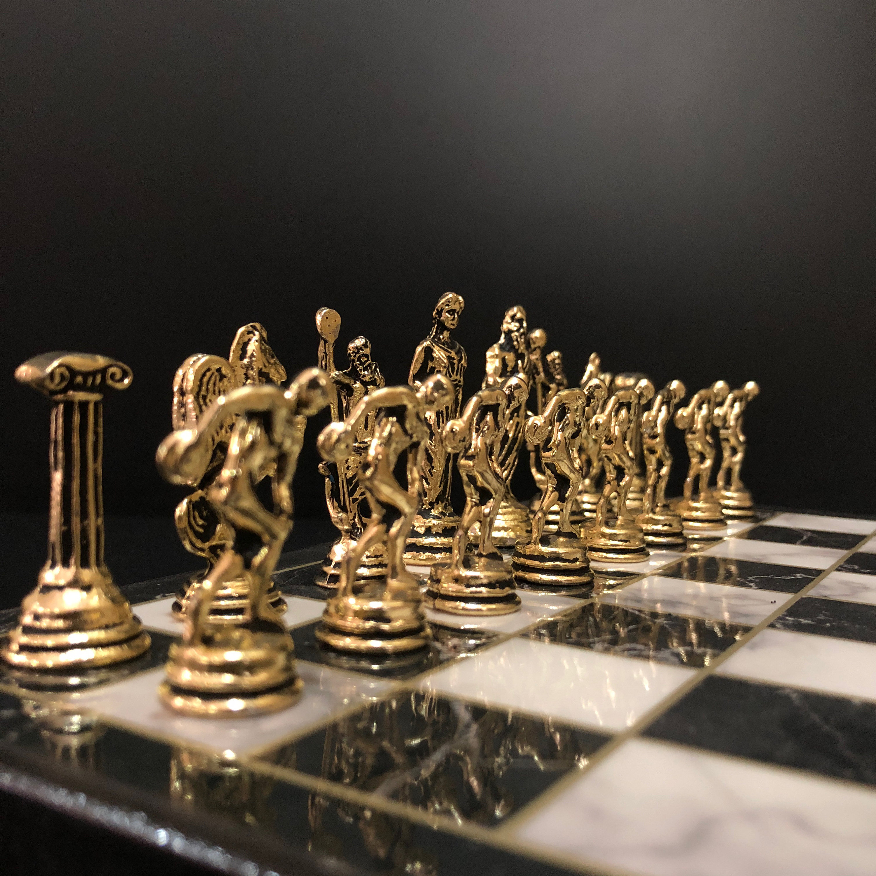 Handcrafted Metal Casting Chess Set With a Board - Etsy
