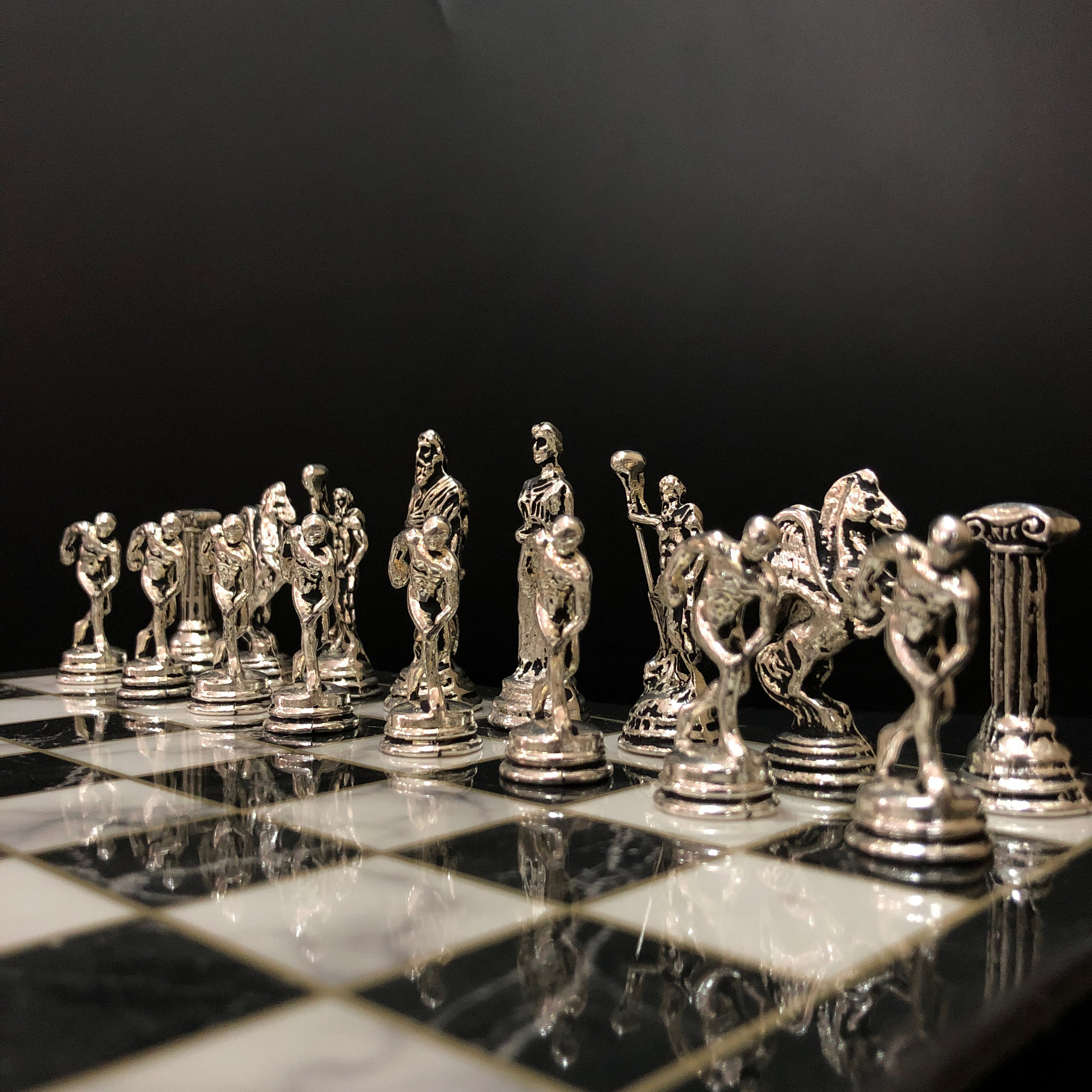 Handcrafted Metal Casting Chess Set With a Board - Etsy