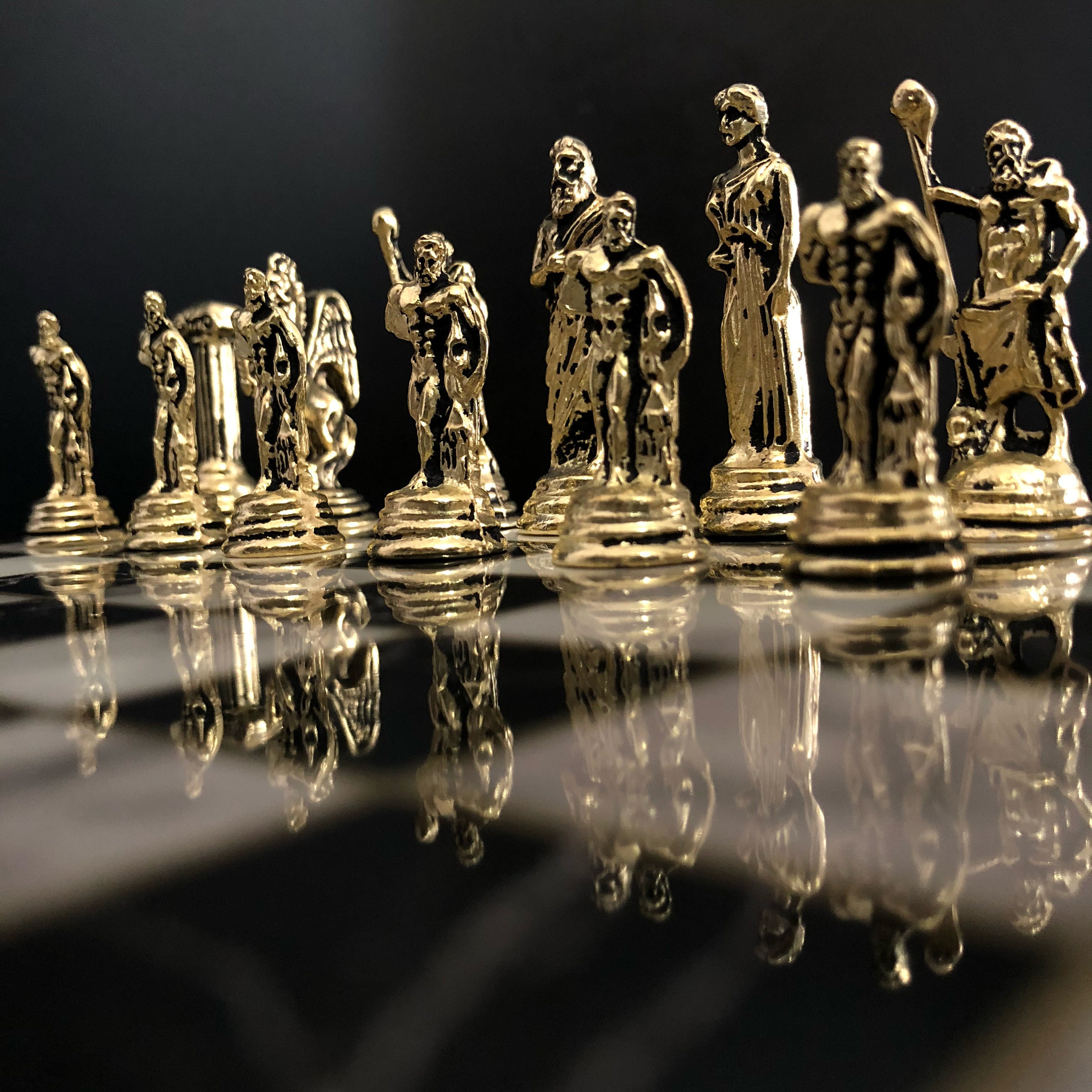 Handcrafted Metal Casting Chess Set With a Board - Etsy