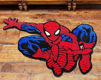 Spiderman Tufted Rug - Etsy