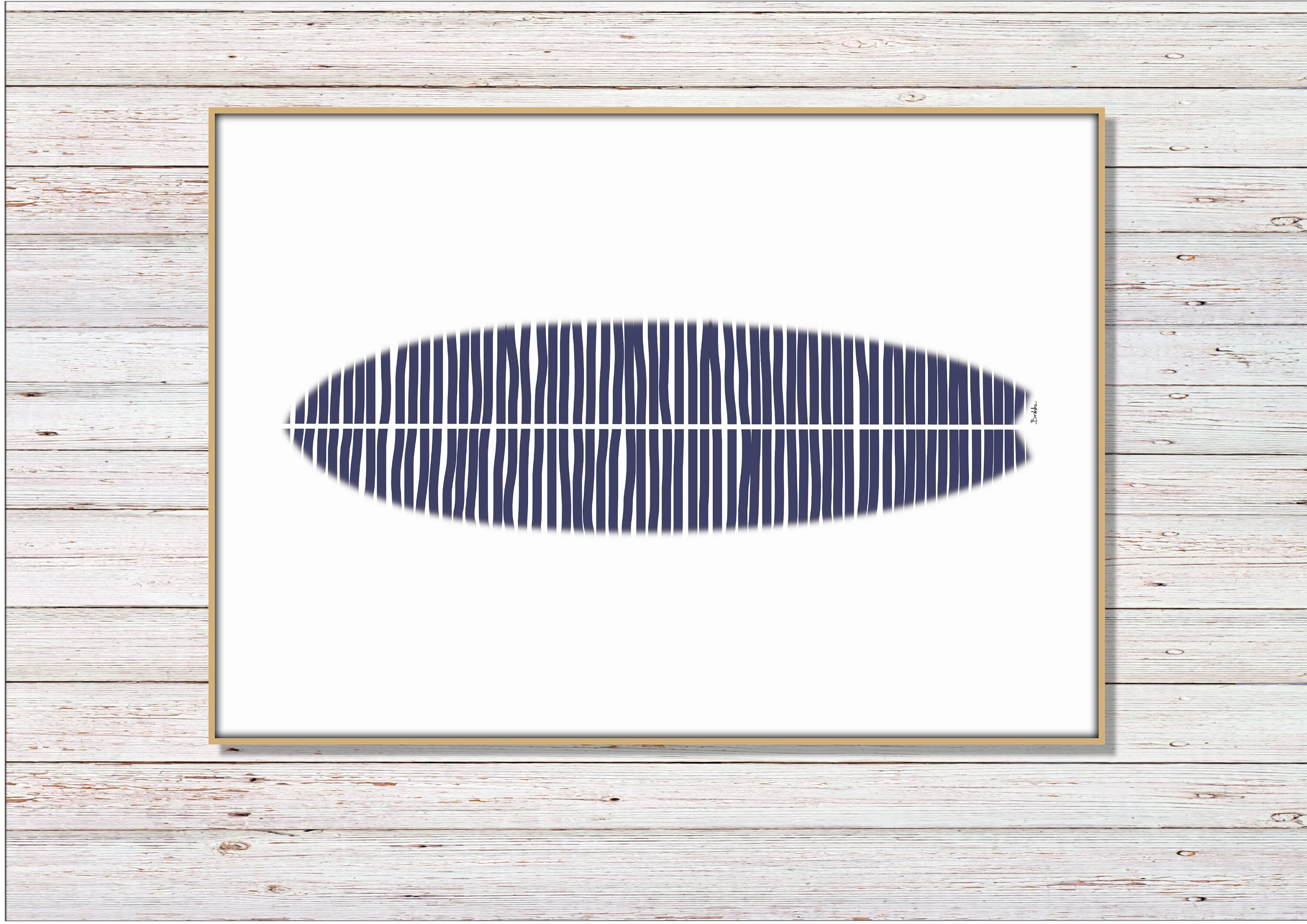 Surfboard Print Printable Surfposter Blue Surfboard Wall Art Beach ...