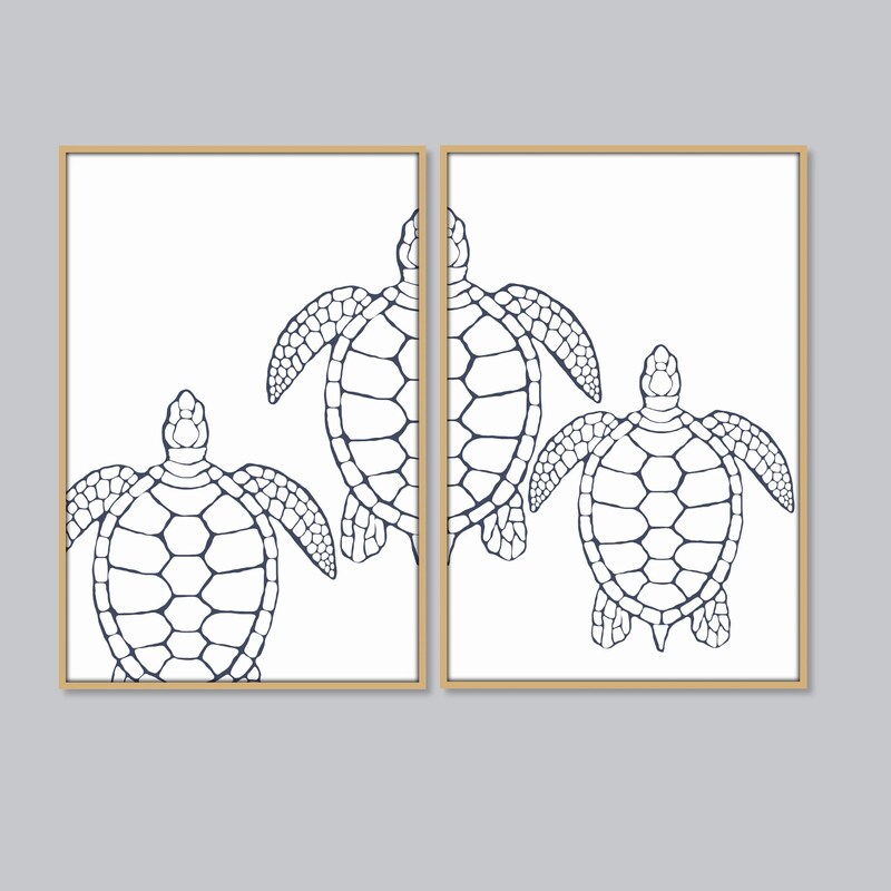 Turtle Print - Etsy