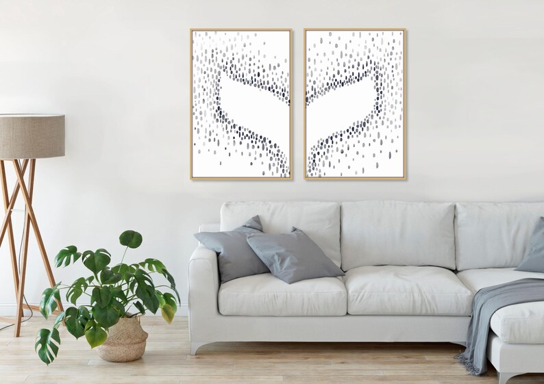 Whale Tail Printable Set of 2 Whale Tail Slate Blue Wall Art Set of 2 ...