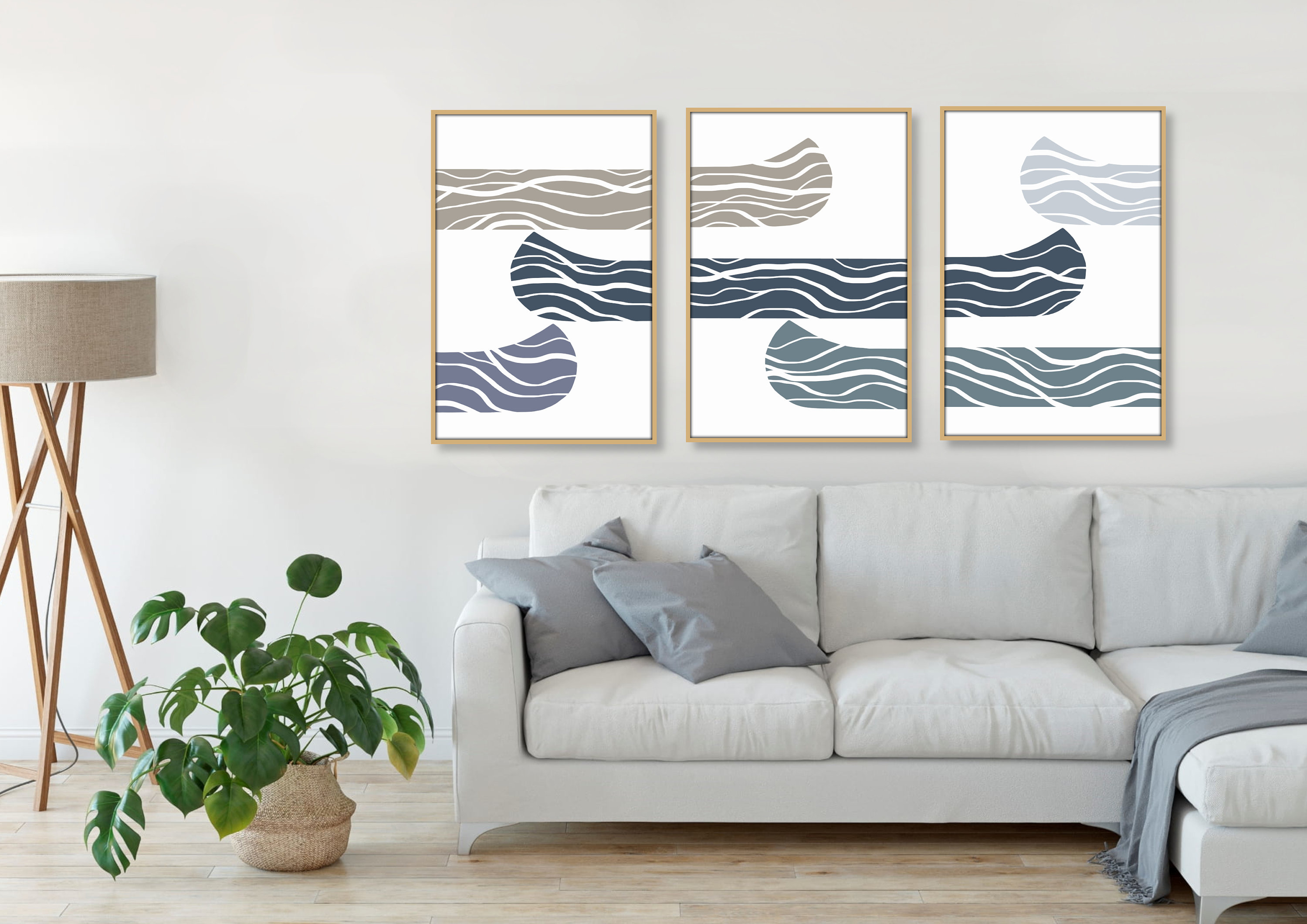 Canoe Print Set of 3 DIGITAL DOWNLOAD Lake Printable Art Canoe Art ...