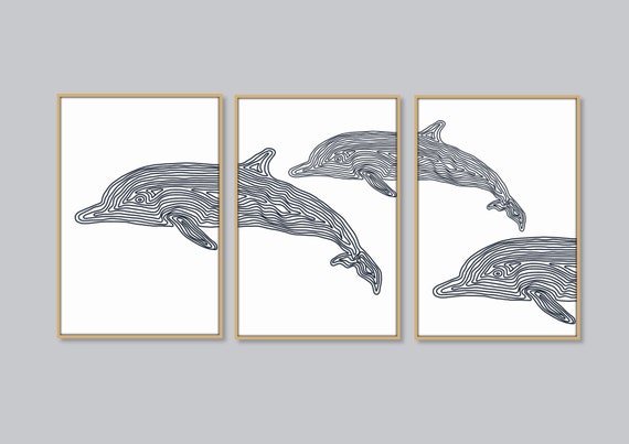 Simple Drawings Of Dolphins
