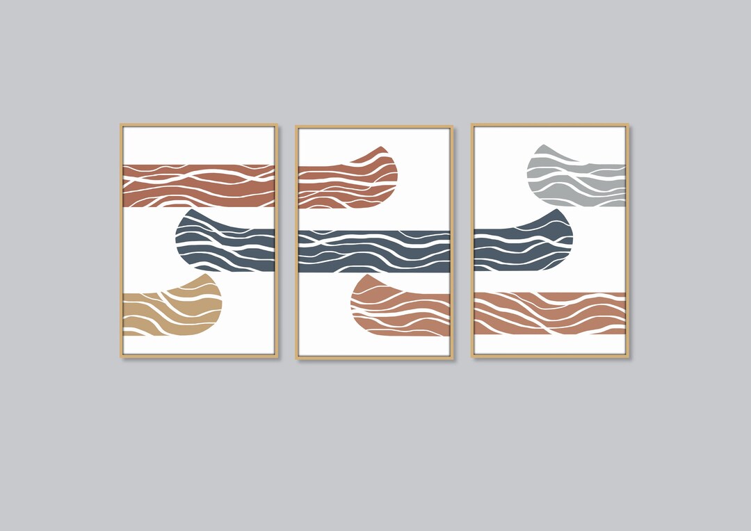 Canoe Print Set of 3, DIGITAL DOWNLOAD Canoe Printable Art, Kayak ...