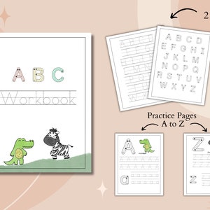 ABC Tracing Workbook | A-Z Tracing Printables for Preschool, Pre-k ...