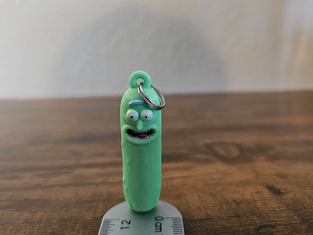 Pickle Rick Keychain - Etsy