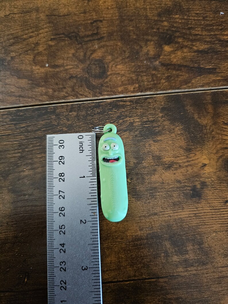 Pickle Rick Keychain - Etsy