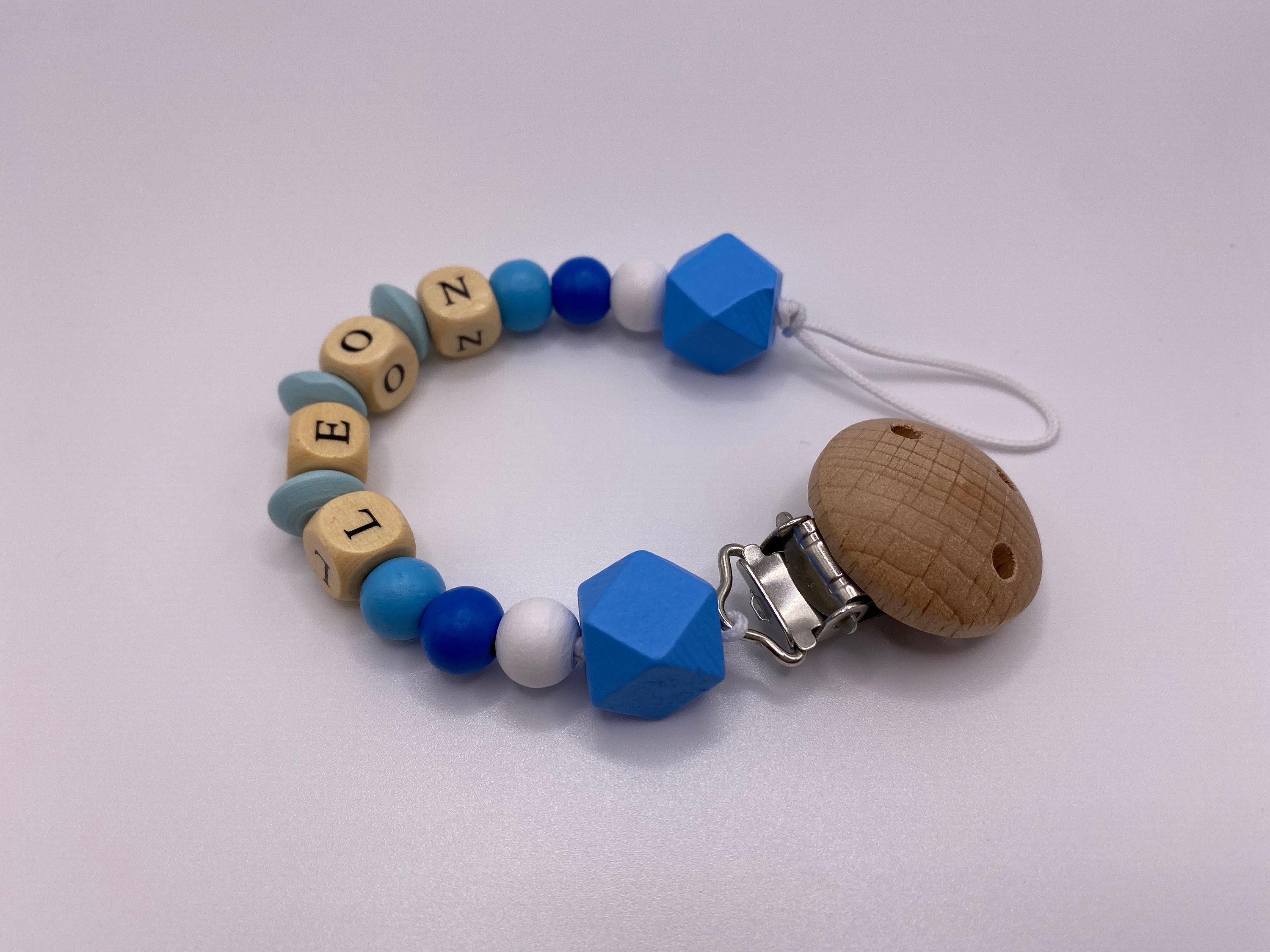 Pacifier Chains With Names Personalized as a Gift for Birth or Baptism ...