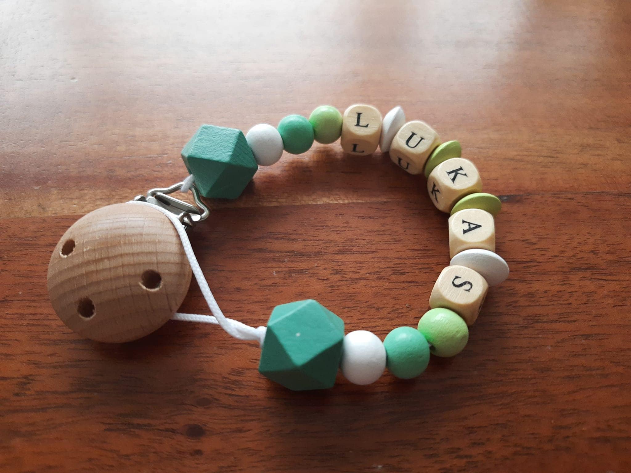 Pacifier Chains With Names Personalized as a Gift for Birth or Baptism ...