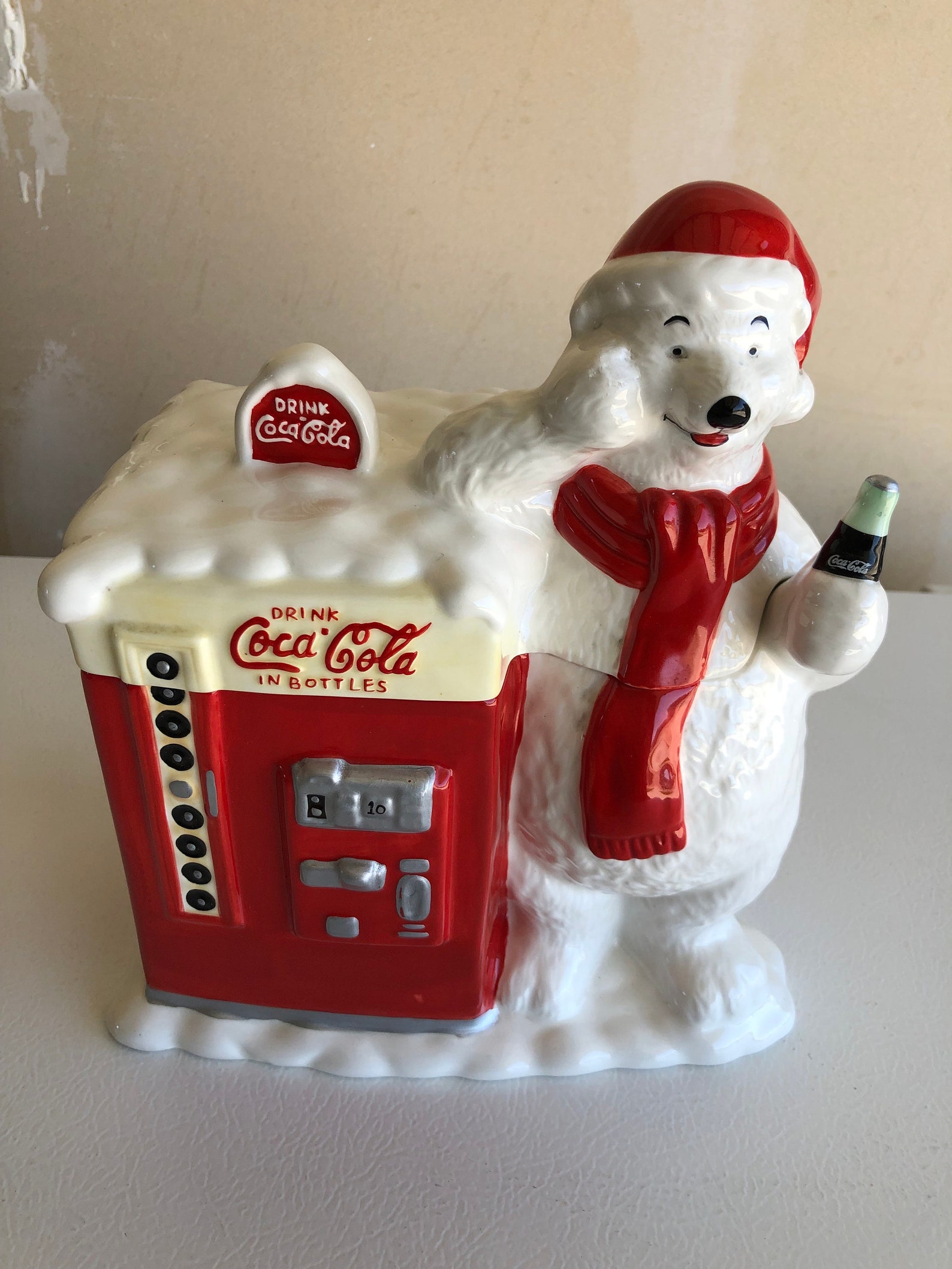 Coca Cola Polar Bear Cookie Jar