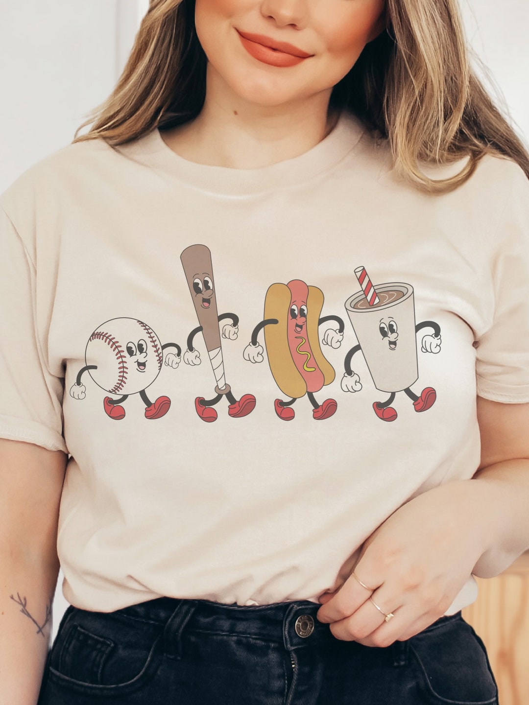 Retro Concession Stand Baseball Game Day Mom/ Football Shirt/ - Etsy