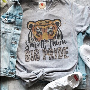 Tigers Small Town Big Pride Mascot Wildcats Mascot Tshirt on - Etsy