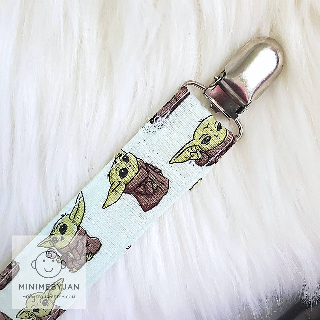 Baby Yoda Star Wars Baby Toddler Binky Clip , Baby Pacifier Clip - Etsy