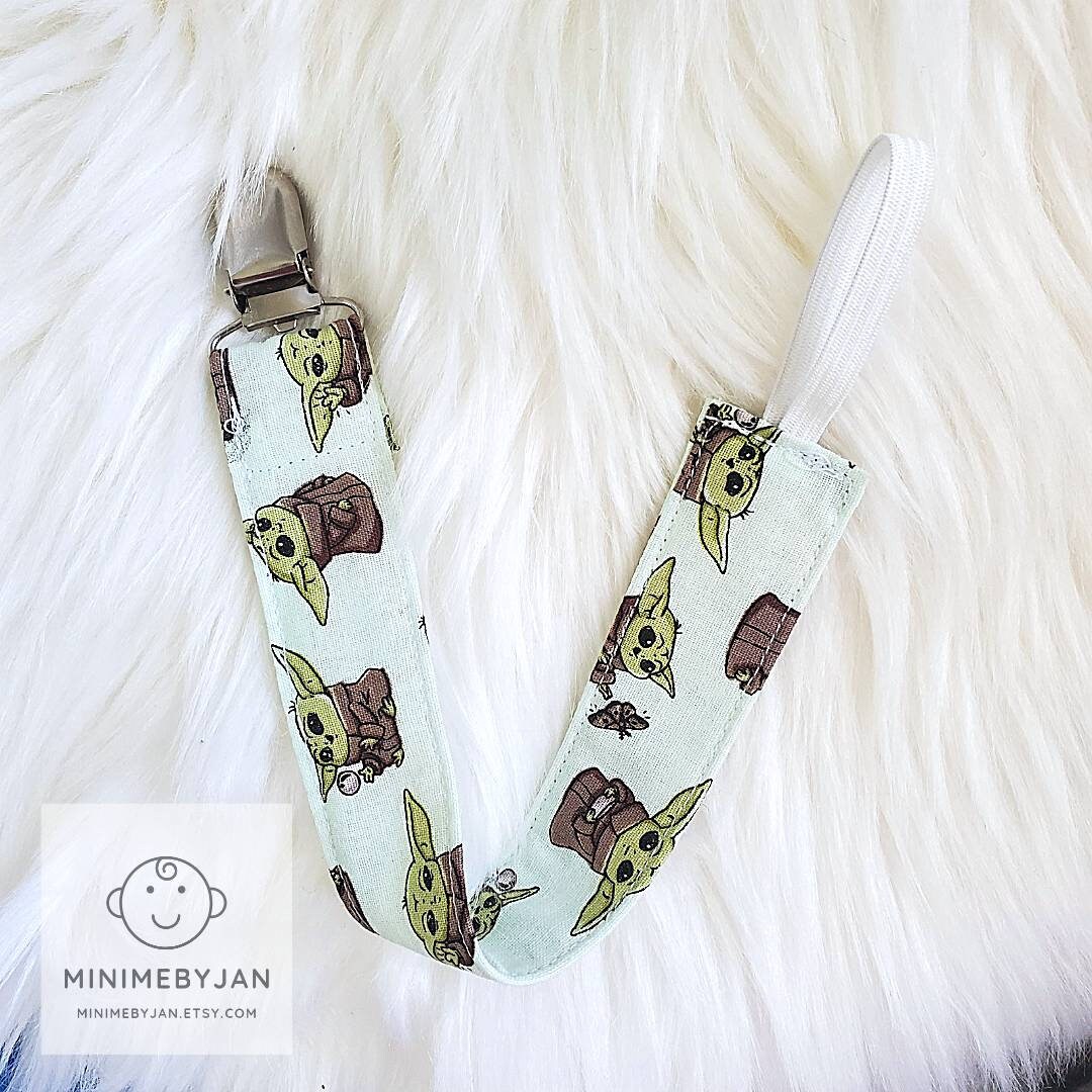 Baby Yoda Star Wars Baby Toddler Binky Clip , Baby Pacifier Clip - Etsy