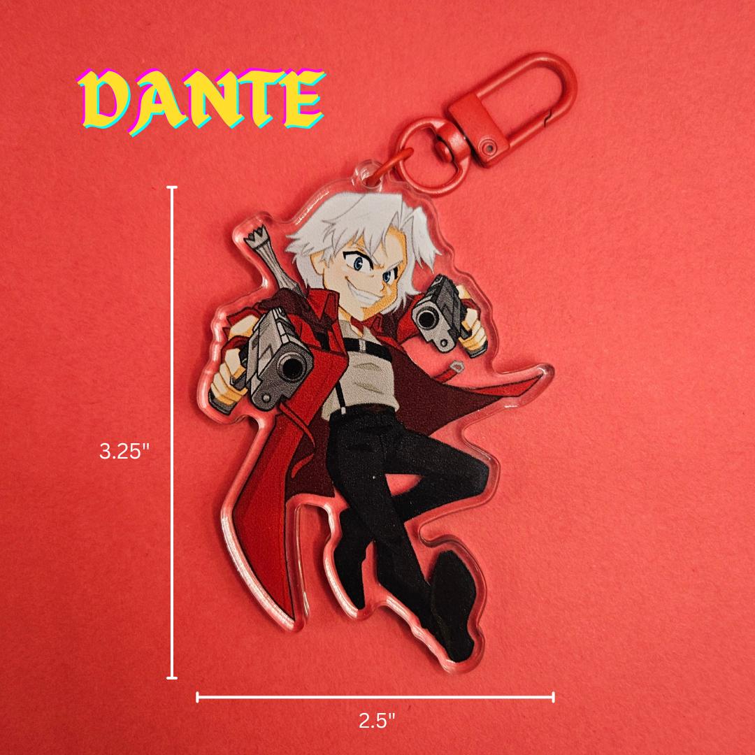 Devil May Cry - Dante, Lady & White Rabbit Acrylic Keychains - Etsy