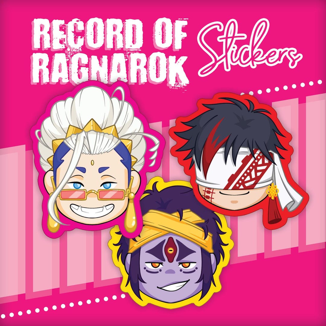 Buddha, Shiva & Qin: Record of Ragnarok Stickers - Etsy