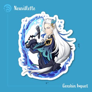 Wriothesley and Neuvillette Stickers - Etsy