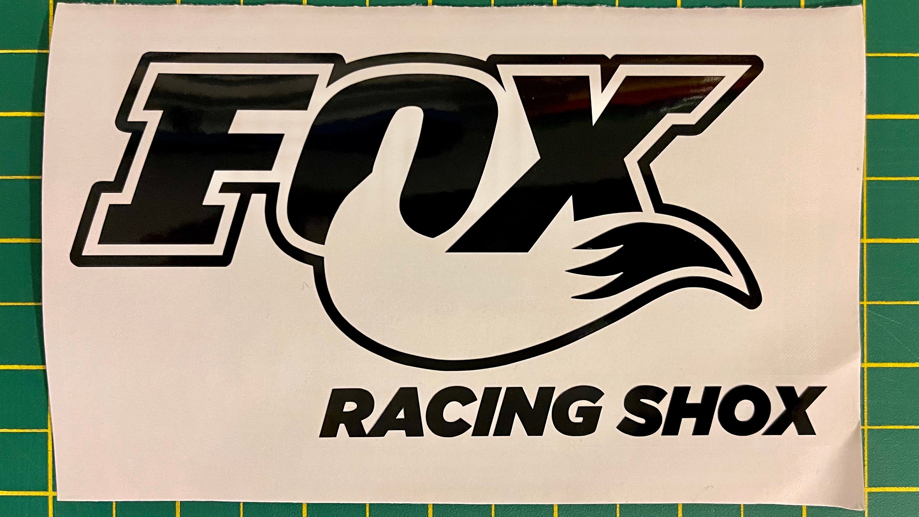 Fox Racing Shox Tail Vinyl Bumper Car Bike Sticker Decal Funny | Etsy