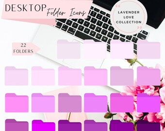 Desktop Folder Icons for Mac, Macbook, Mac Desktop | INSTANT DOWNLOAD ...