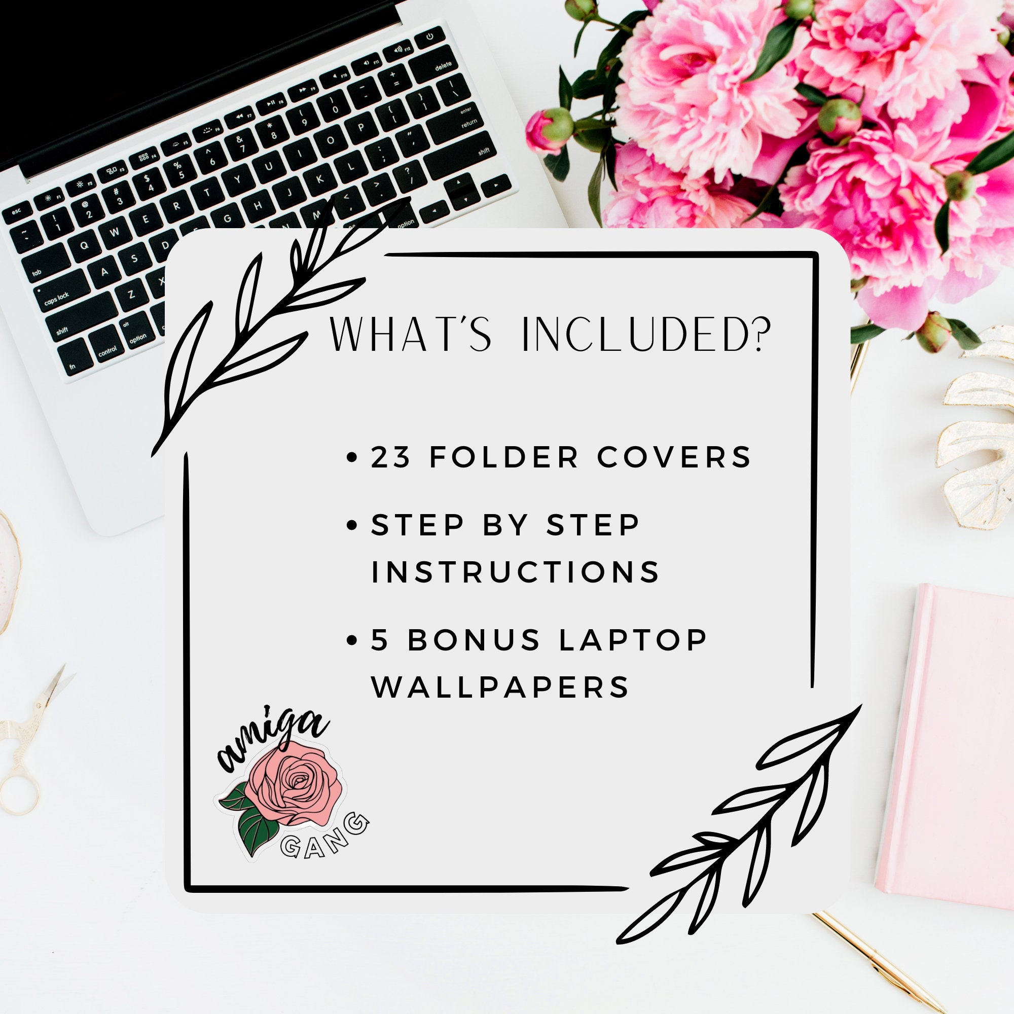 Desktop Folder Icons for Mac, Macbook, Mac Desktop | INSTANT DOWNLOAD ...