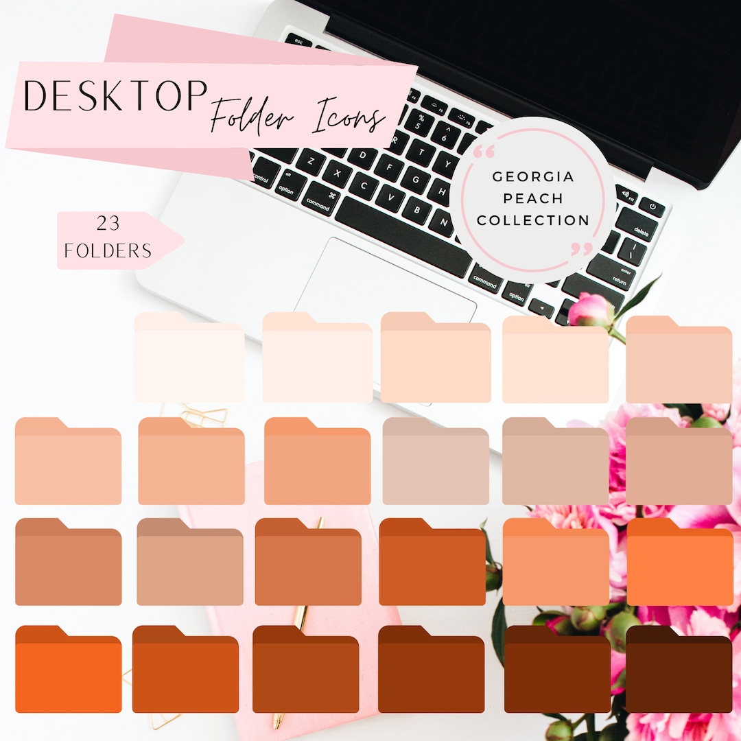 Desktop Folder Icons for Mac, Macbook, Mac Desktop | INSTANT DOWNLOAD ...