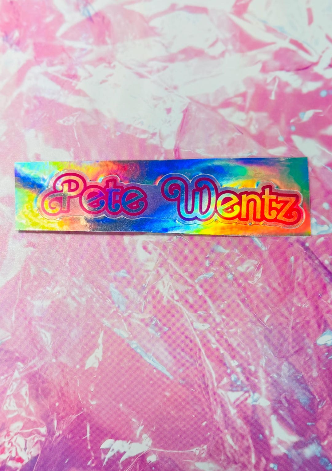 Pete Wentz Fall Out Boy Pink Holographic Sticker - Etsy