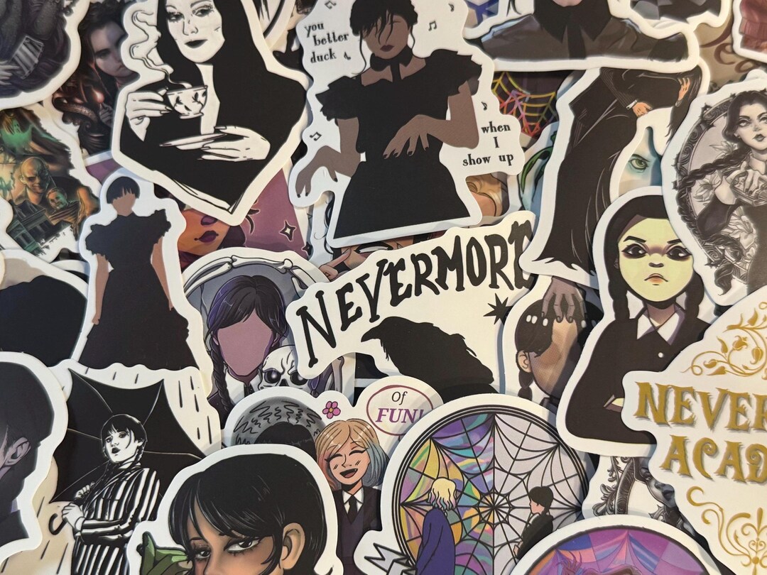 Wednesday Addams Stickers | Nevermore Academy | the Addams Family ...