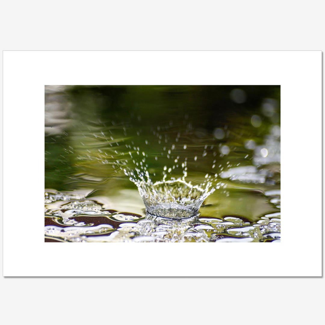 Water Splash Poster Print, Home Decor, Fine Art, Photography, Wall Art ...