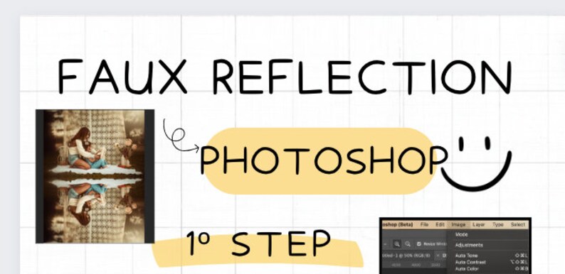 Photoshop PDF Tutorial | Faux Reflection | Step by Step | Photo Editing ...