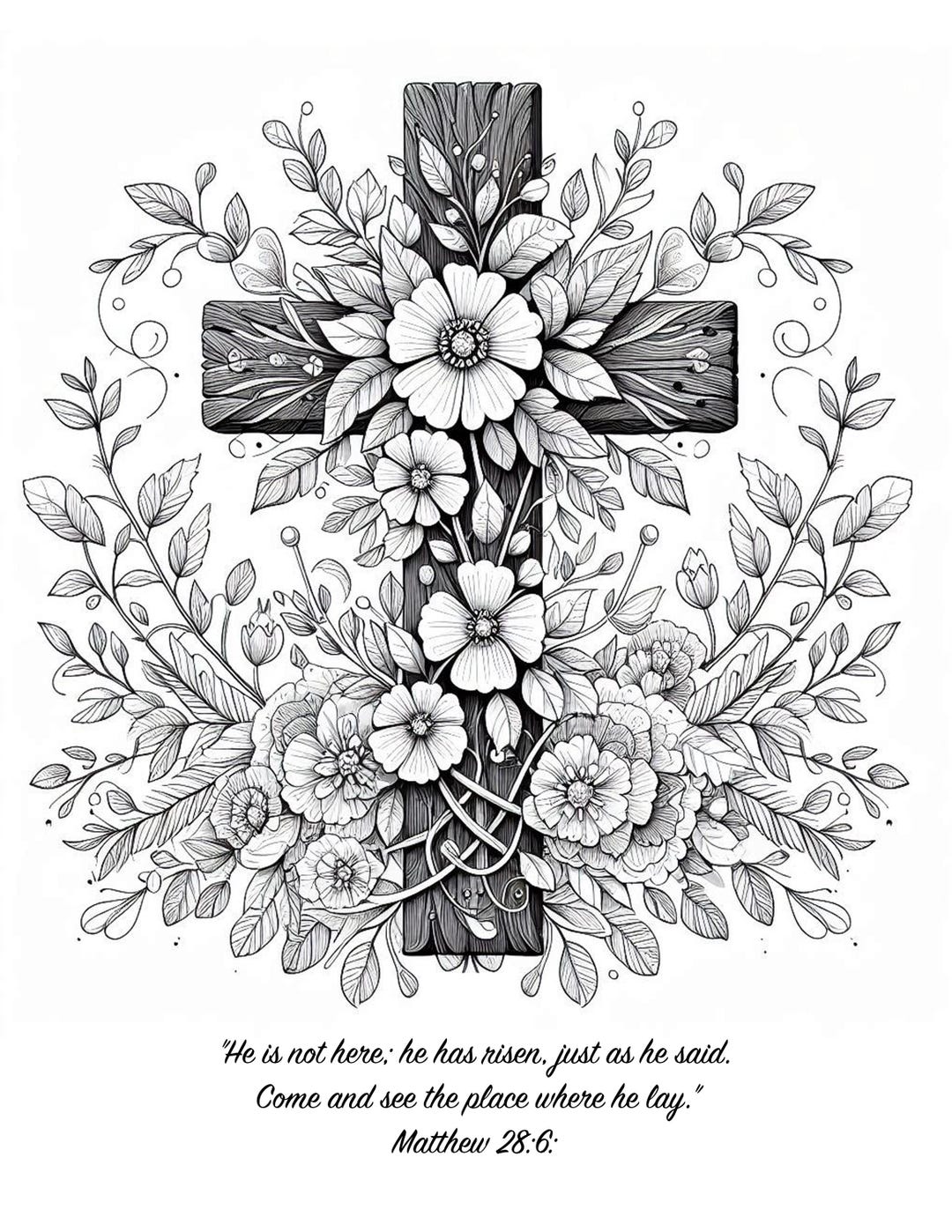Easter Theme Coloring Pages | Digital Download | Christian | Jesus ...