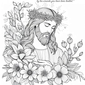 Easter Theme Coloring Pages | Digital Download | Christian | Jesus ...