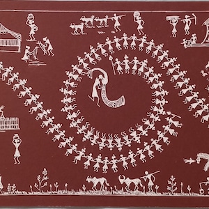 Warli Art. Warli Tribe Village People Life. - Etsy