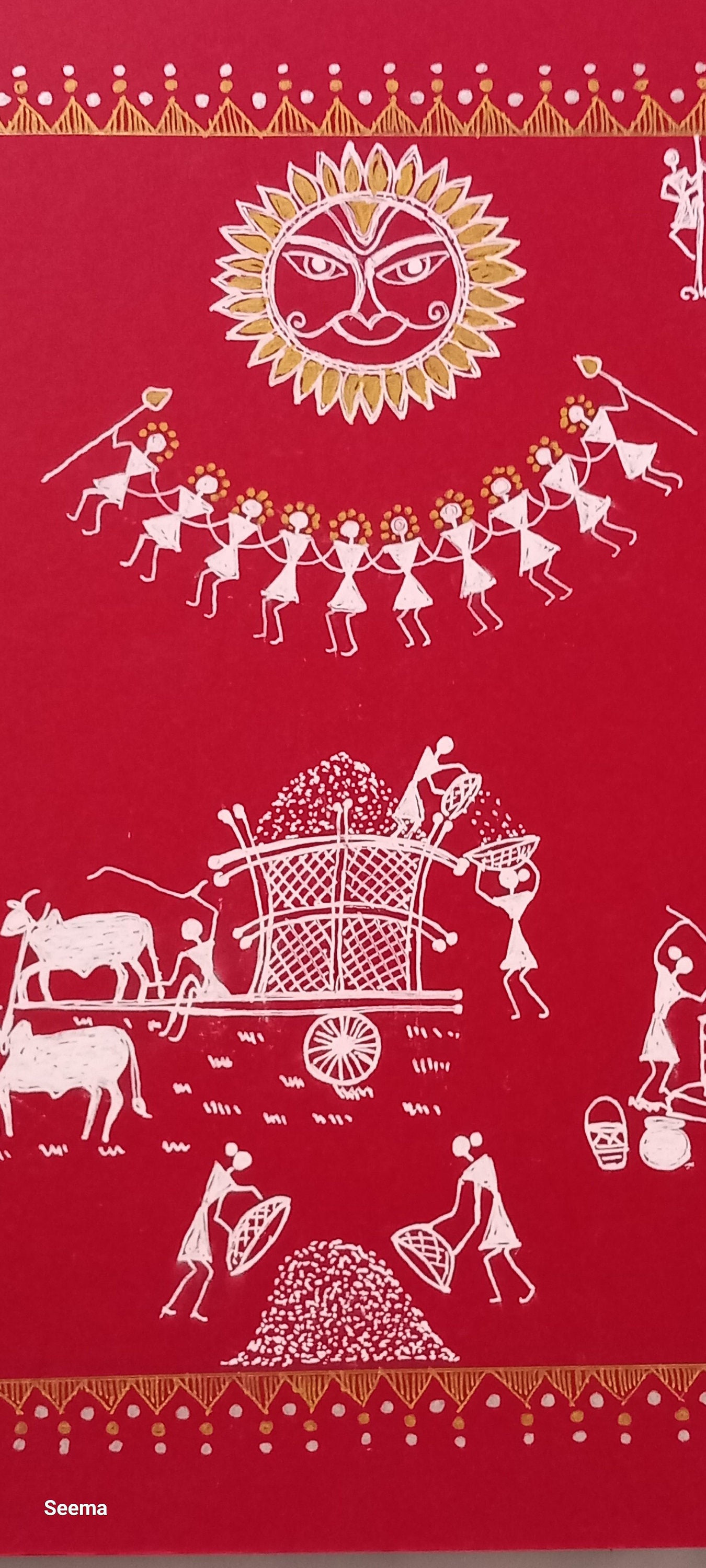 Warli Art. Warli Tribe Village People Life. - Etsy