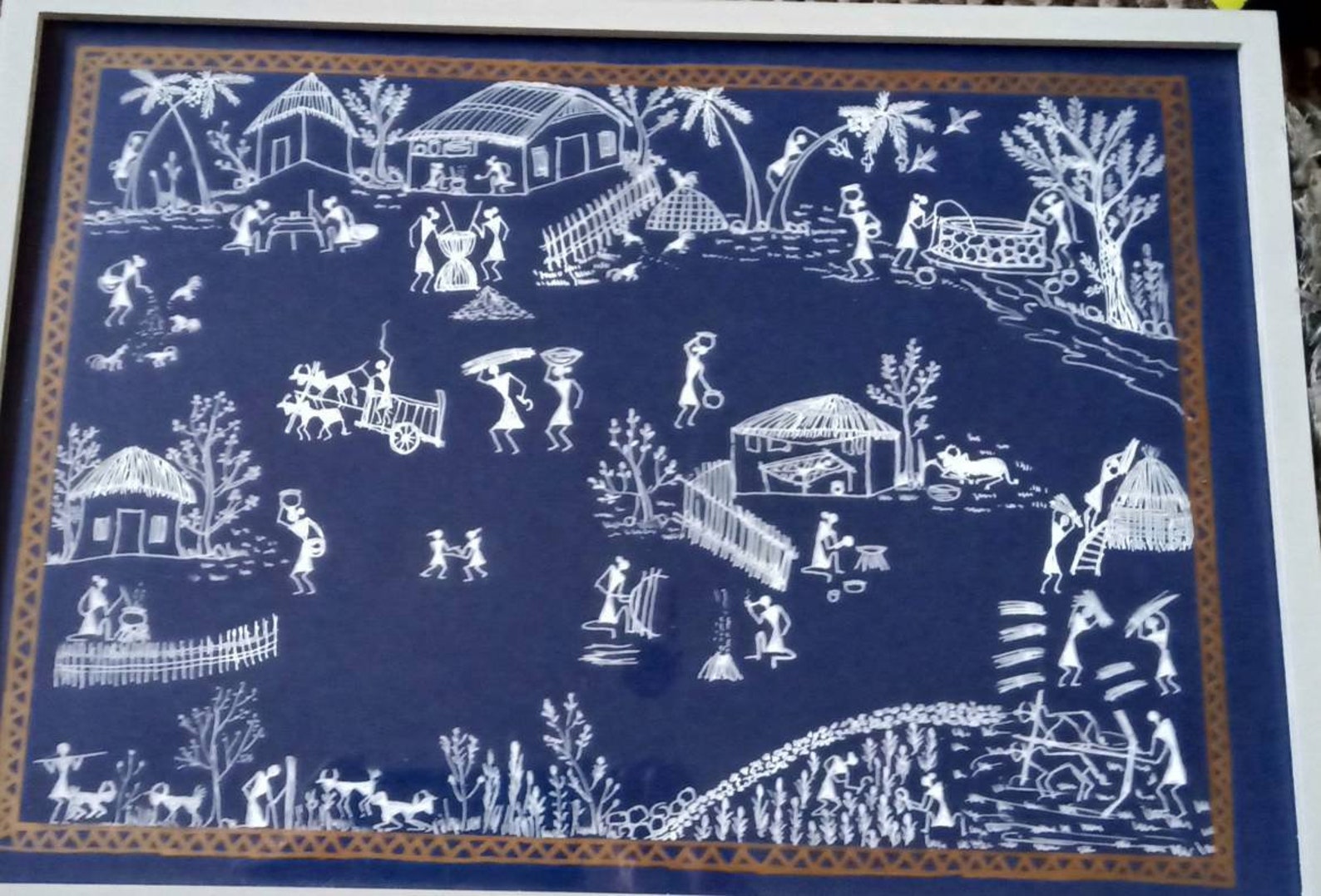 Warli Art. Warli Tribe Village People Life. - Etsy