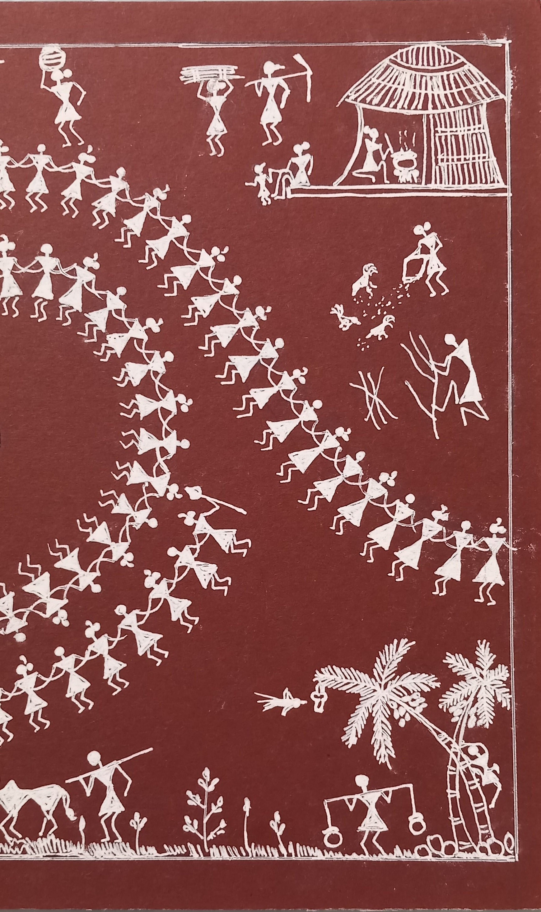 Warli Art. Warli Tribe Village People Life. - Etsy