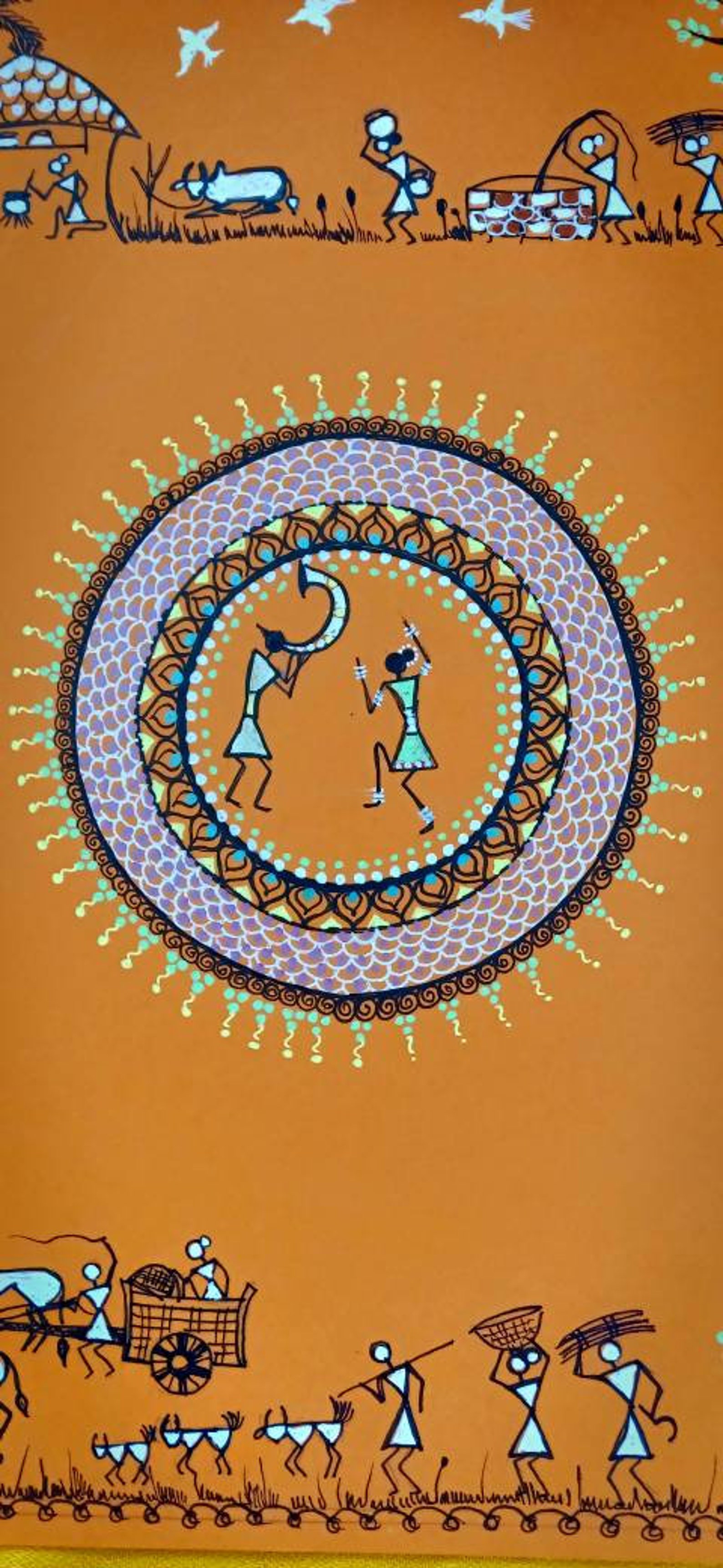 Warli Art. Warli Tribe Village People Life. | Etsy