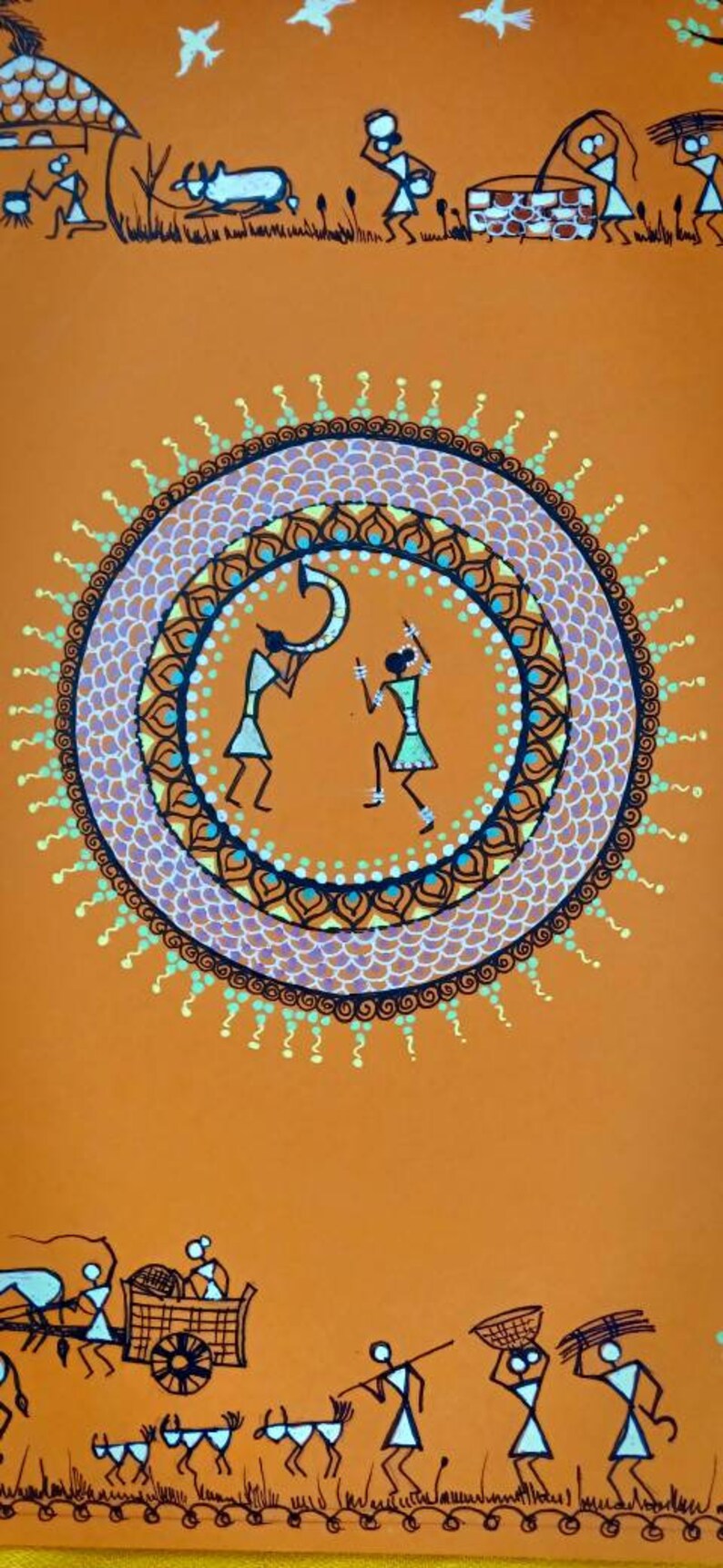 Warli Art. Warli Tribe Village People Life. - Etsy