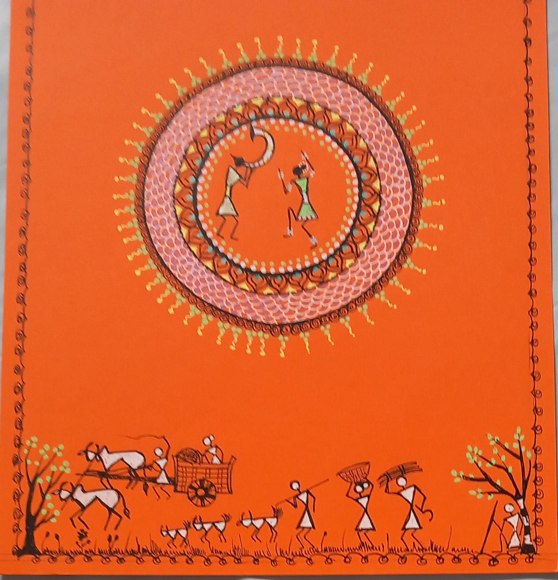 Warli Art. Warli Tribe Village People Life. - Etsy